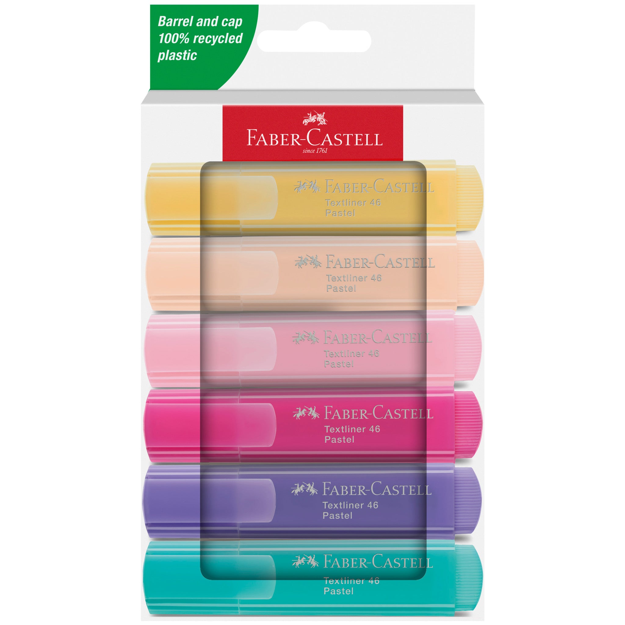 Highlighters | 6 Pastel Colors Textliner 46 | Faber-Castell – Faber ...